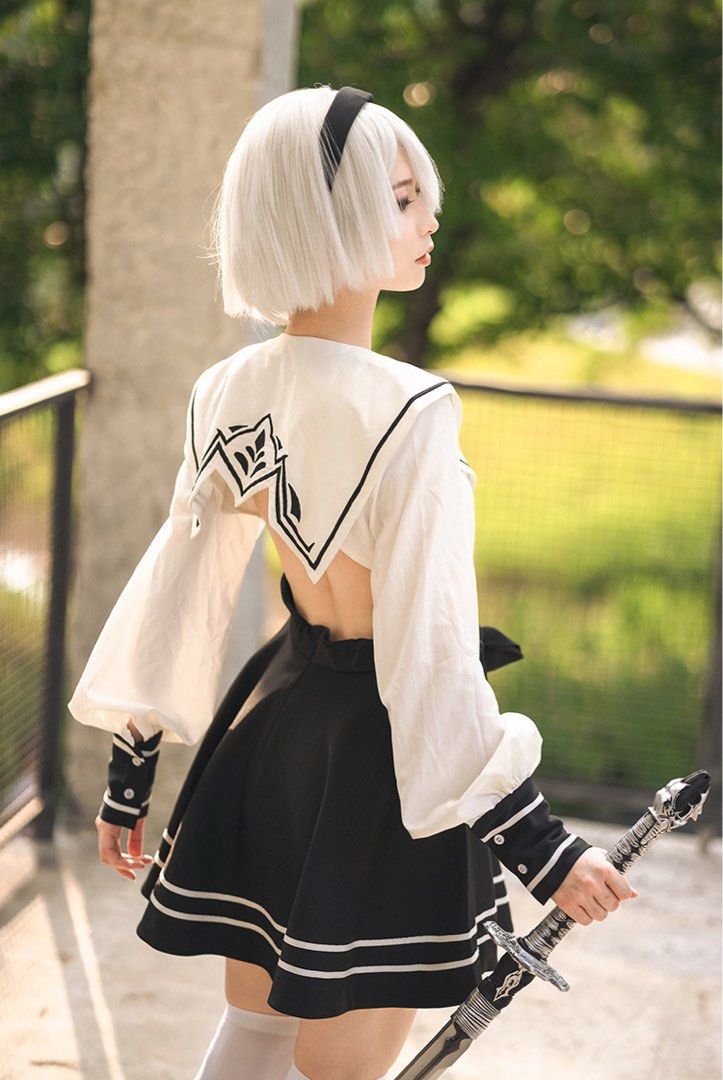 [PO] 2B Sailor Suit NieR Automata YoRHa No. 2 Type B Cosplay, Hobbies ...