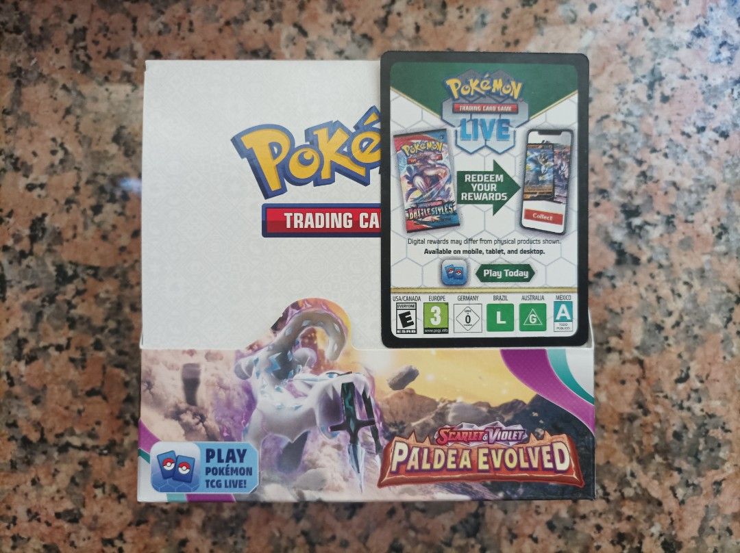 Pokemon SV2 Paldea Evolved Booster Box - Pokemon Live Code Cards (36x ...