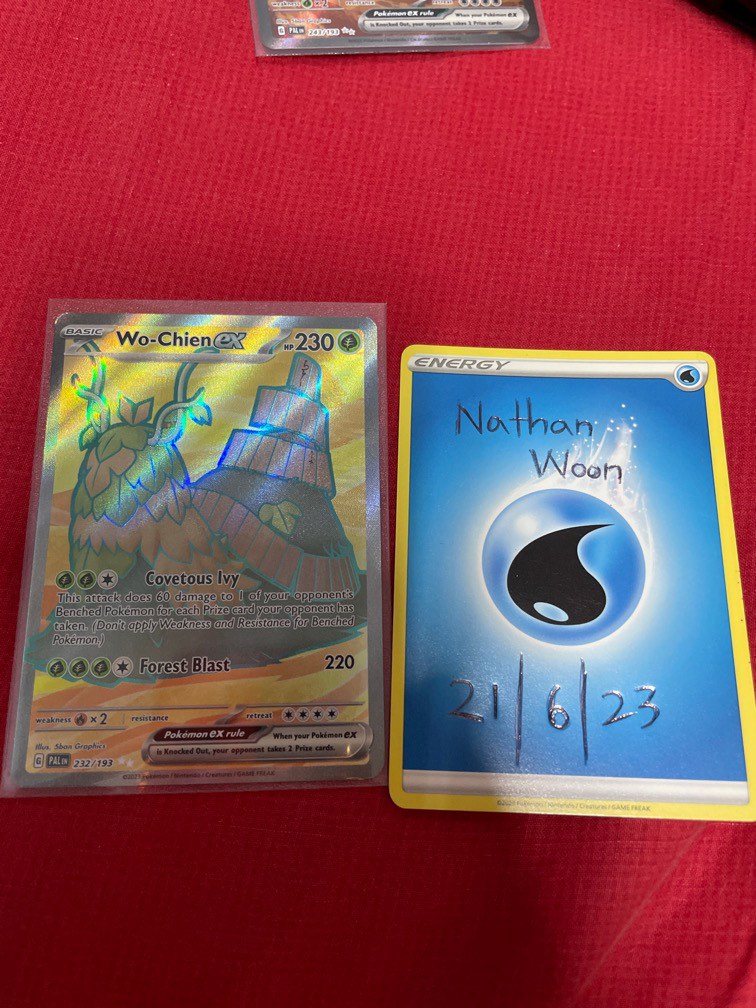 Pokemon TCG: Wo-Chien ex, Hobbies & Toys, Toys & Games on Carousell
