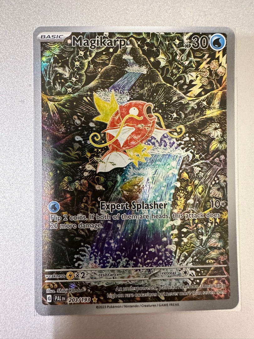 Pokémon TCG Paldea Evolved Magikarp 203/193, Hobbies & Toys, Toys & Games on Carousell