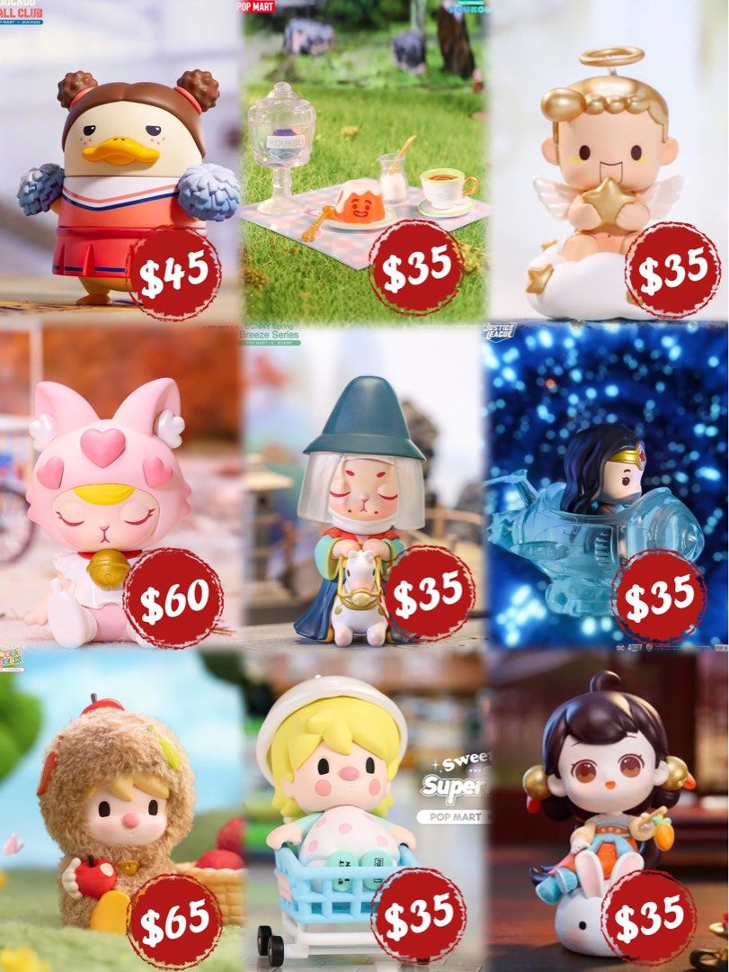 Popmart Duckoo Ball Club / Kou Kou / Migo Two Face / Bunny Zodiac ...