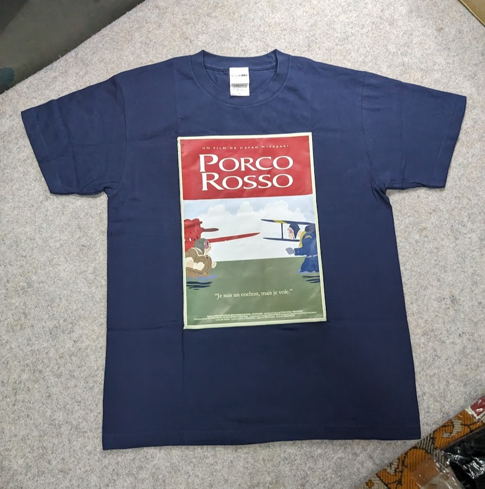 PORCO ROSSO - Studio Ghibli Hayao Miyazaki Official Merch Graphic Shirt ...