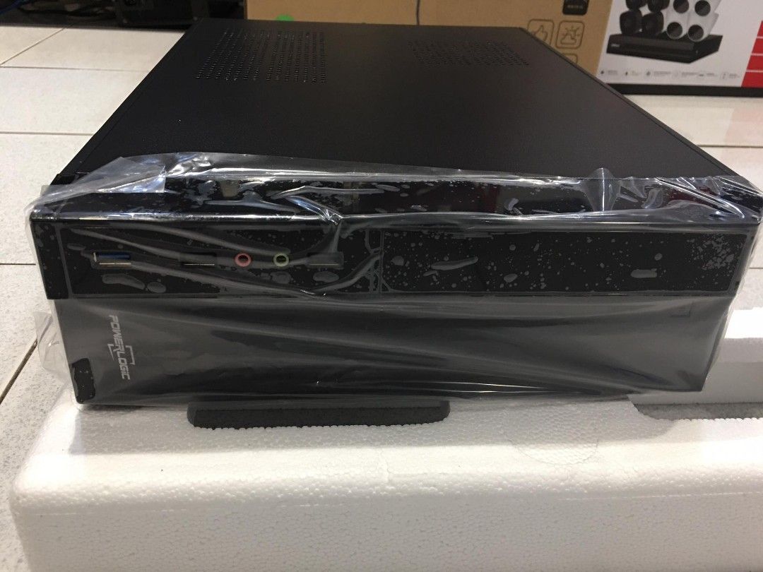 Powerlogic Q5 Slim Mini-Micro ATX PC Desktop Case with 600w PSU ...