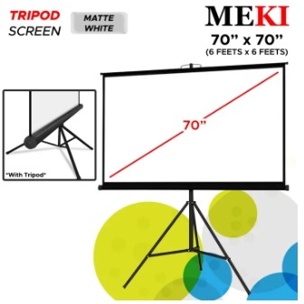 Projector screen (6ft x 6ft) rental, Computers & Tech, Office ...