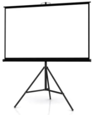 Projector screen (6ft x 6ft) rental, Computers & Tech, Office ...