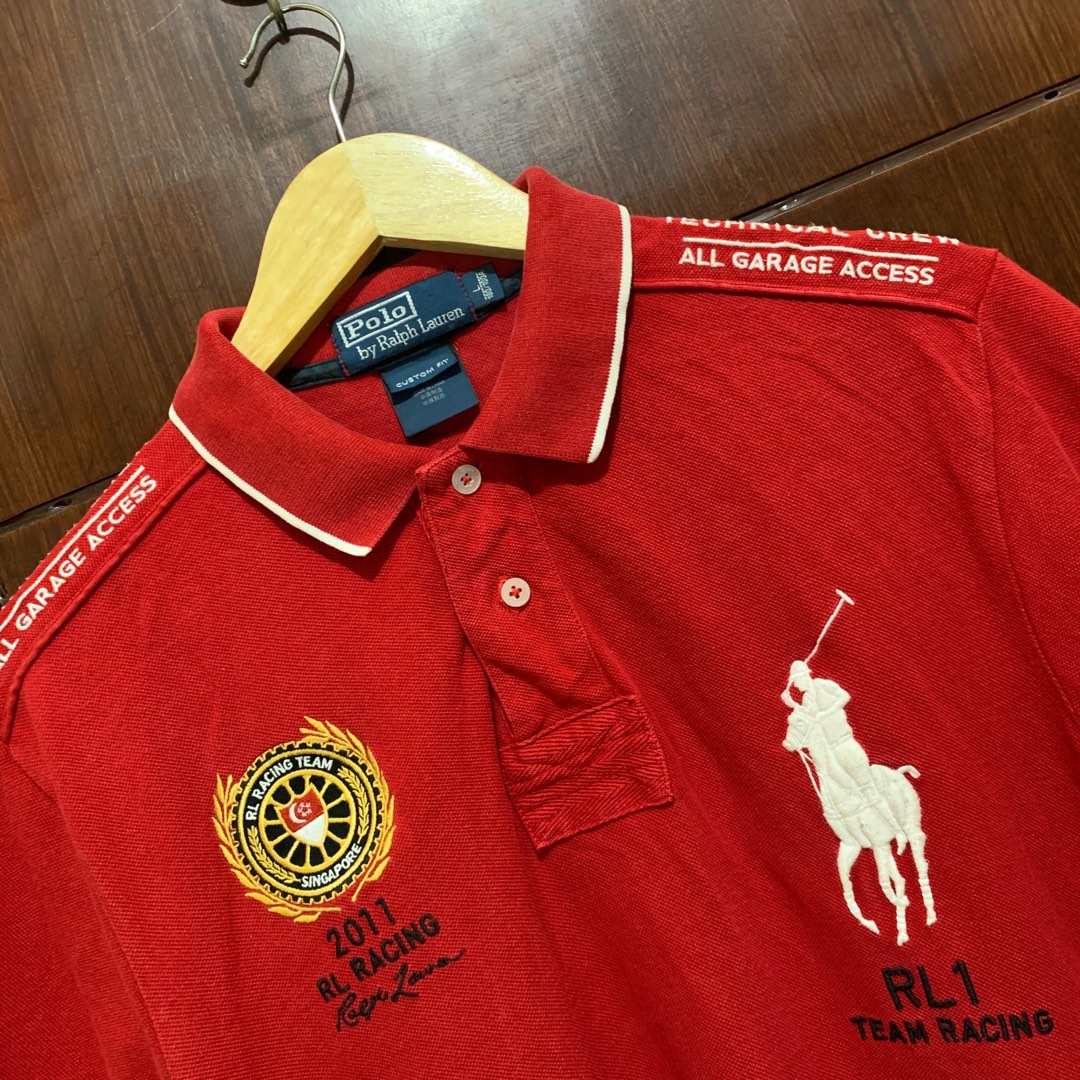 Ralph Lauren Racing Polo shirt, Men's Fashion, Tops & Sets, Tshirts ...
