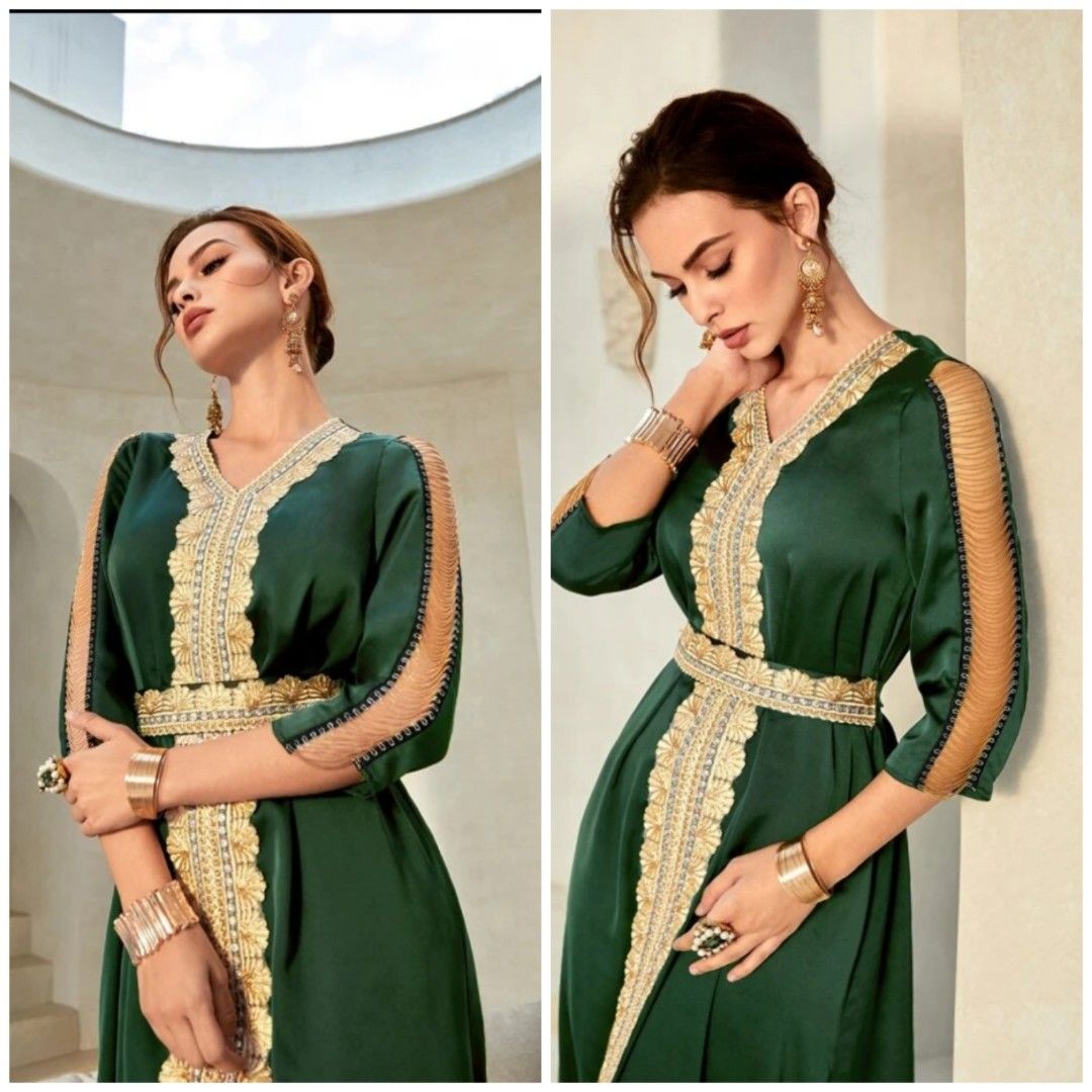 Ramadan Eid Chiffon Abaya Dubai Turkey Islam Muslim Long Dress Abayas