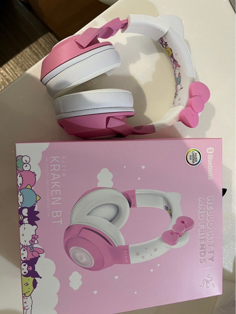 Razer Kraken BT headset Hello Kitty Edition, Audio, Headphones ...