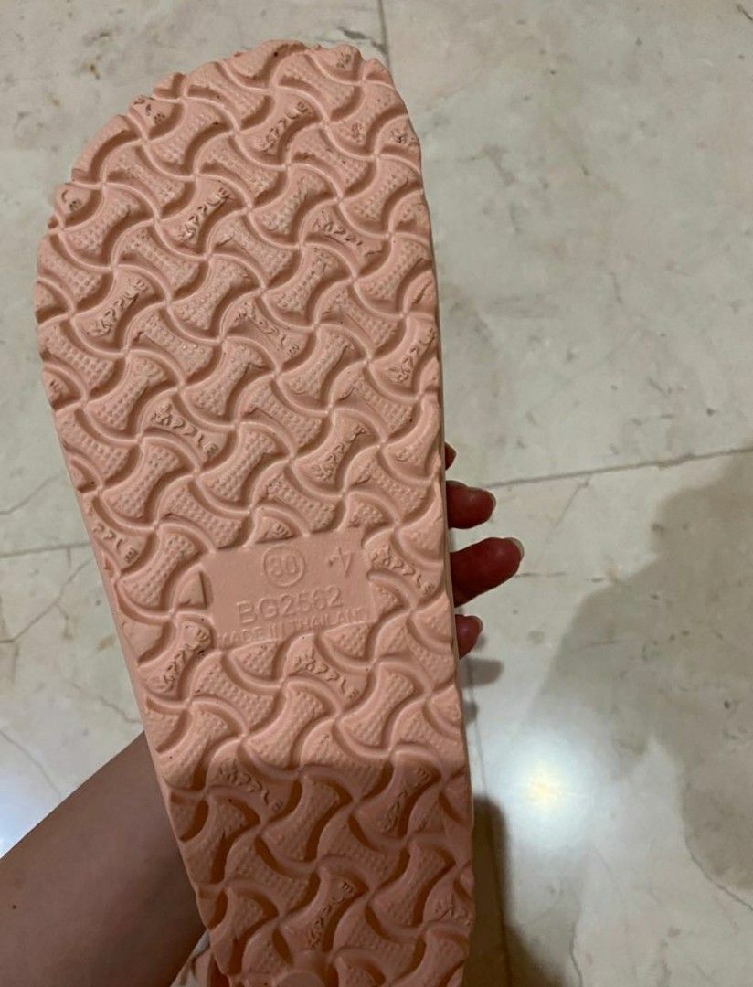 Red Apple Pink Peach Sandal Dupe Birkenstock Sandal Karet Puffy Sandals