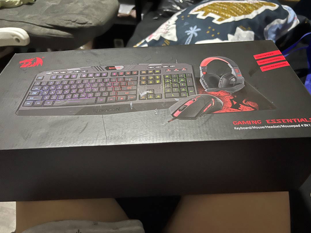 Red Dragon Gaming RGB KB/Mouse/Gaming HS/Mousepad on Carousell