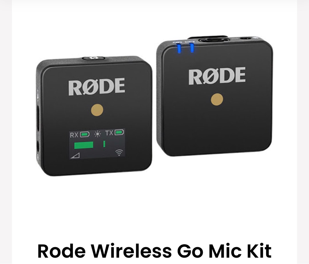 [Rent] Rode Wireless Go Mic Kit + Rode Lavalier Mic, Audio, Microphones ...