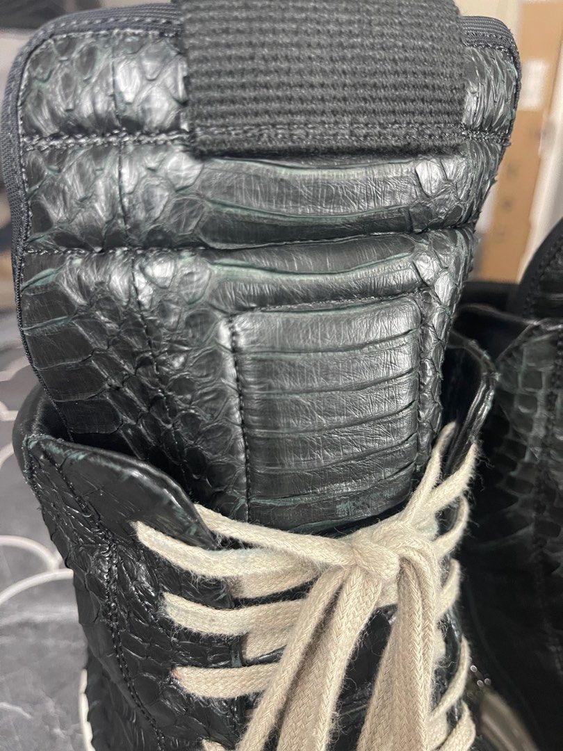 Rick Owens pythons Geobasket, Men's Fashion, Footwear, Sneakers on ...