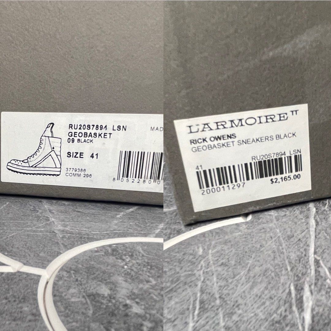 Rick Owens pythons Geobasket, Men's Fashion, Footwear, Sneakers on ...