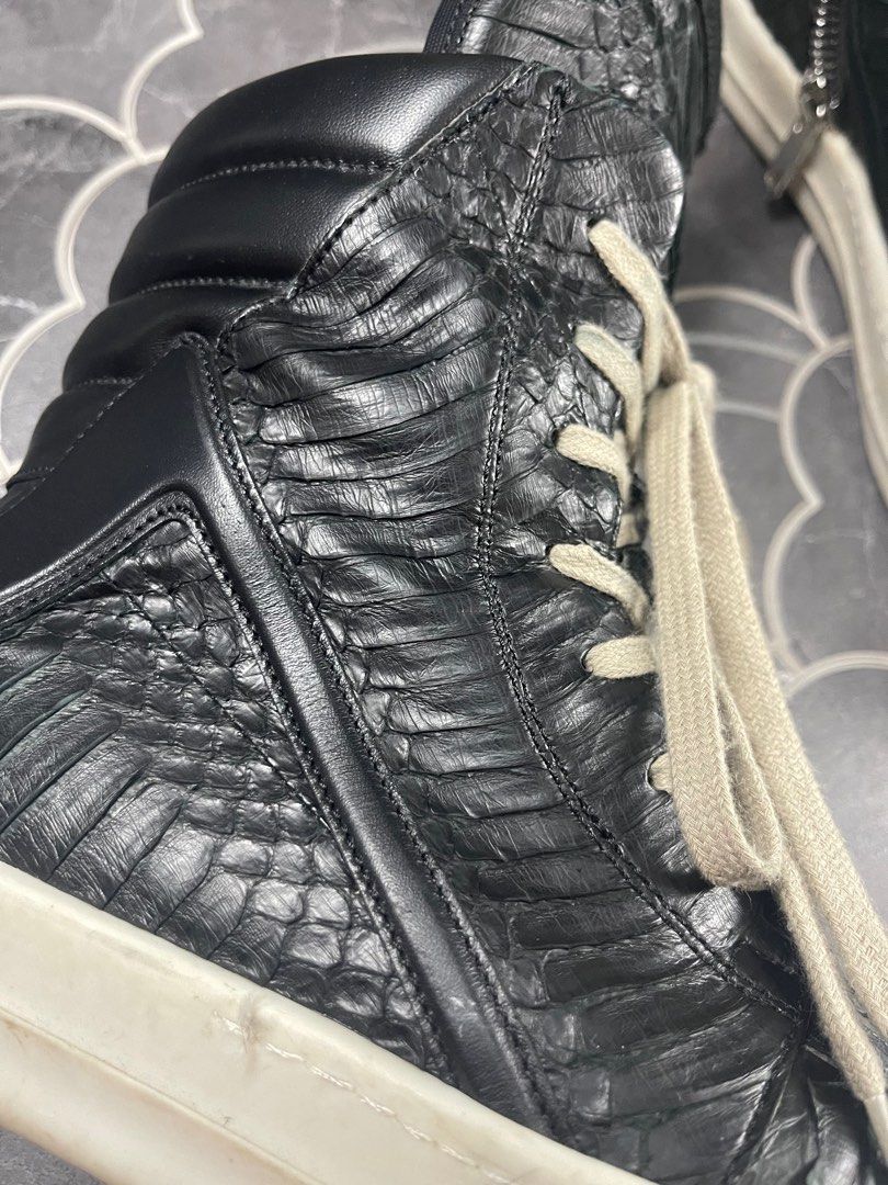 Rick Owens pythons Geobasket, Men's Fashion, Footwear, Sneakers on Carousell
