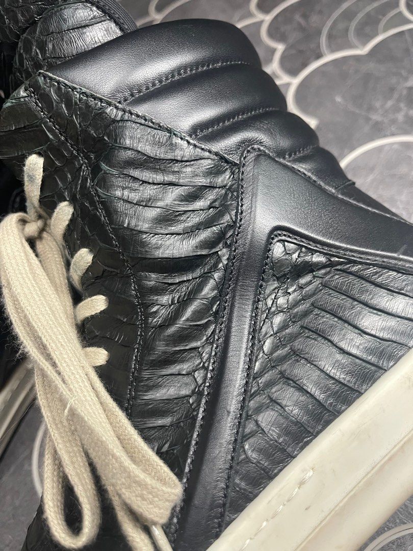 Rick Owens pythons Geobasket, Men's Fashion, Footwear, Sneakers on ...
