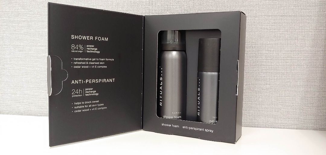 Rituals homme travel kit - shower foam 50ml + anti-perspirant spary ...