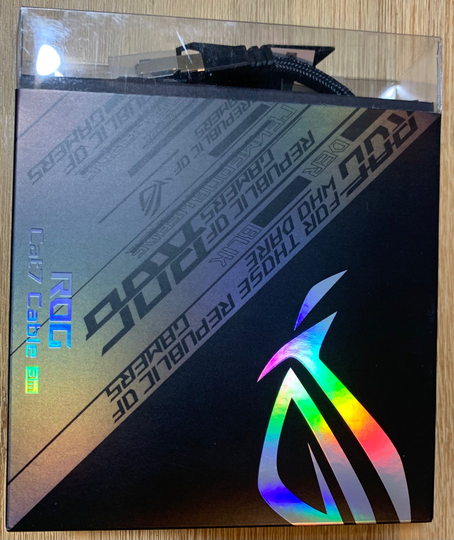 ROG cat7 ethernet cable, Computers & Tech, Parts & Accessories ...