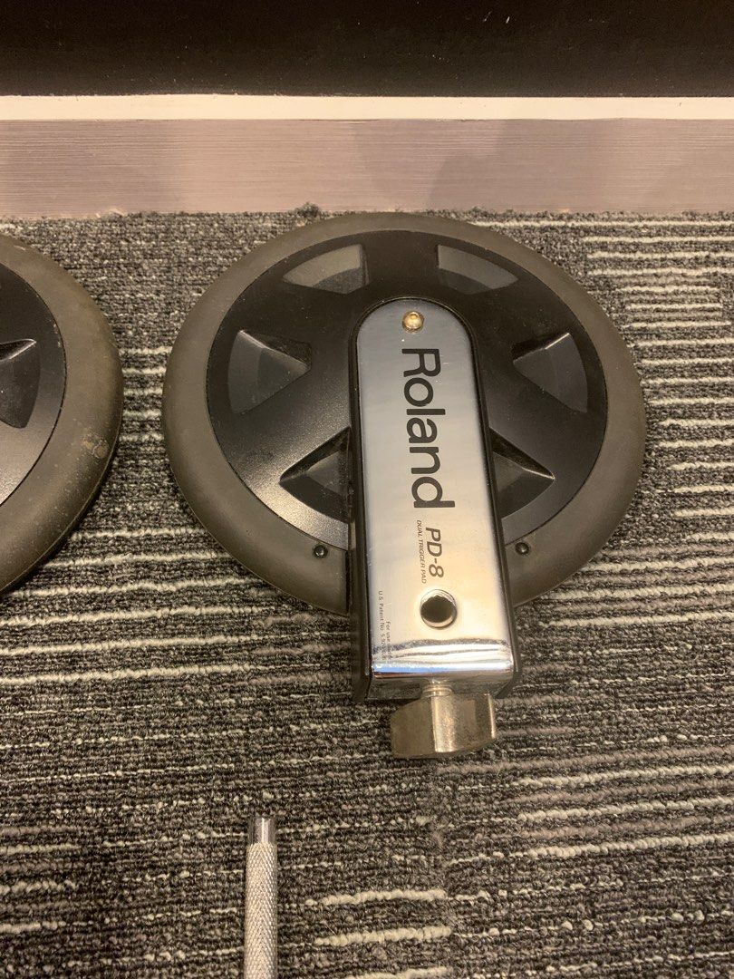 Roland PD-8 Dual Trigger Electronic Drum Pad w MDH-6U L-Arm Clamp ...