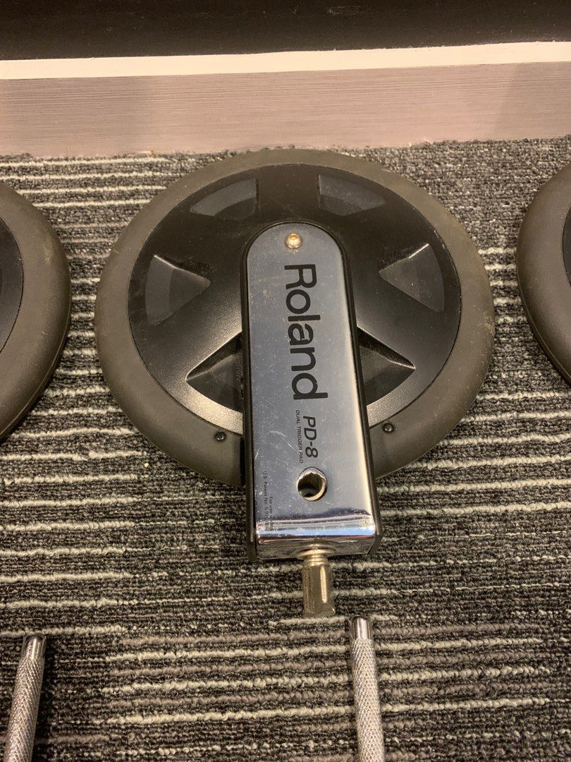 Roland PD-8 Dual Trigger Electronic Drum Pad w MDH-6U L-Arm Clamp ...