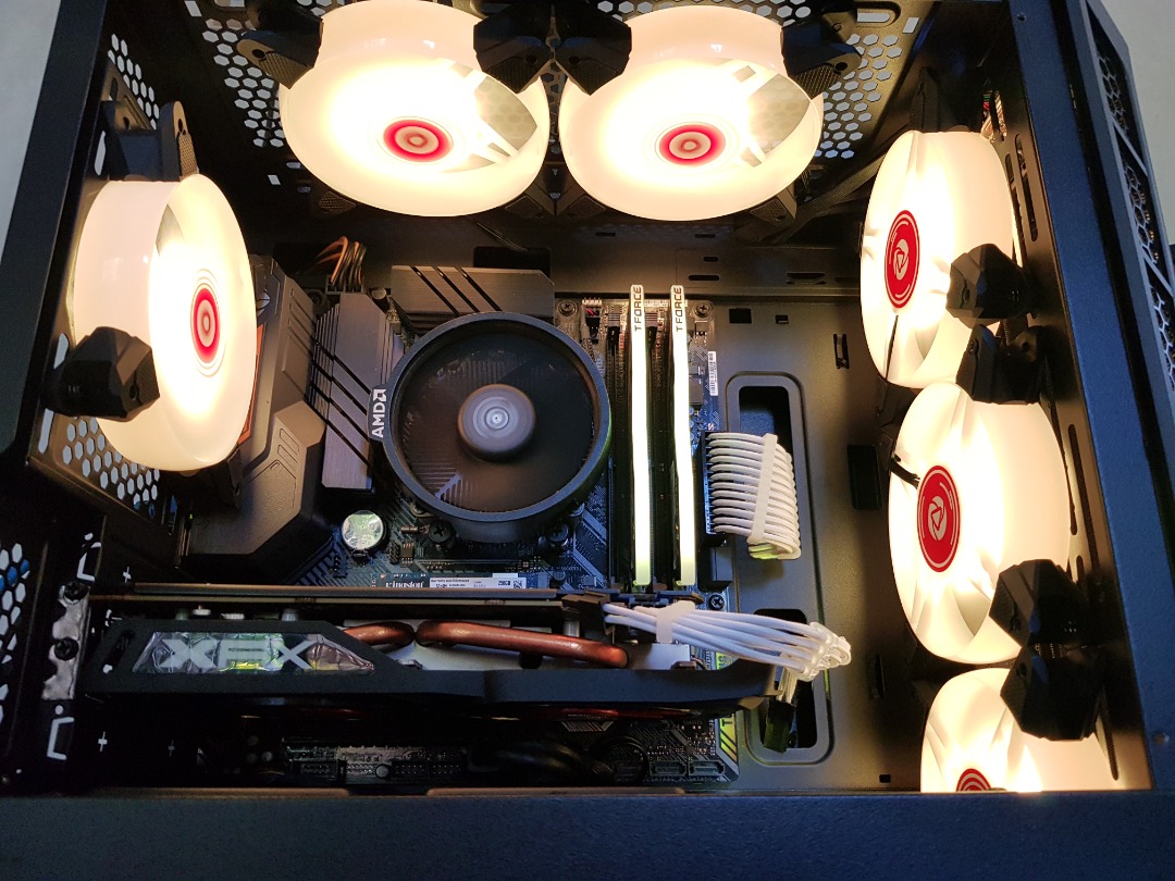 Ryzen 5 Gaming Rig w/ GPU / 16 GB ARGB RAM / TUF Gaming Board / Cooler ...