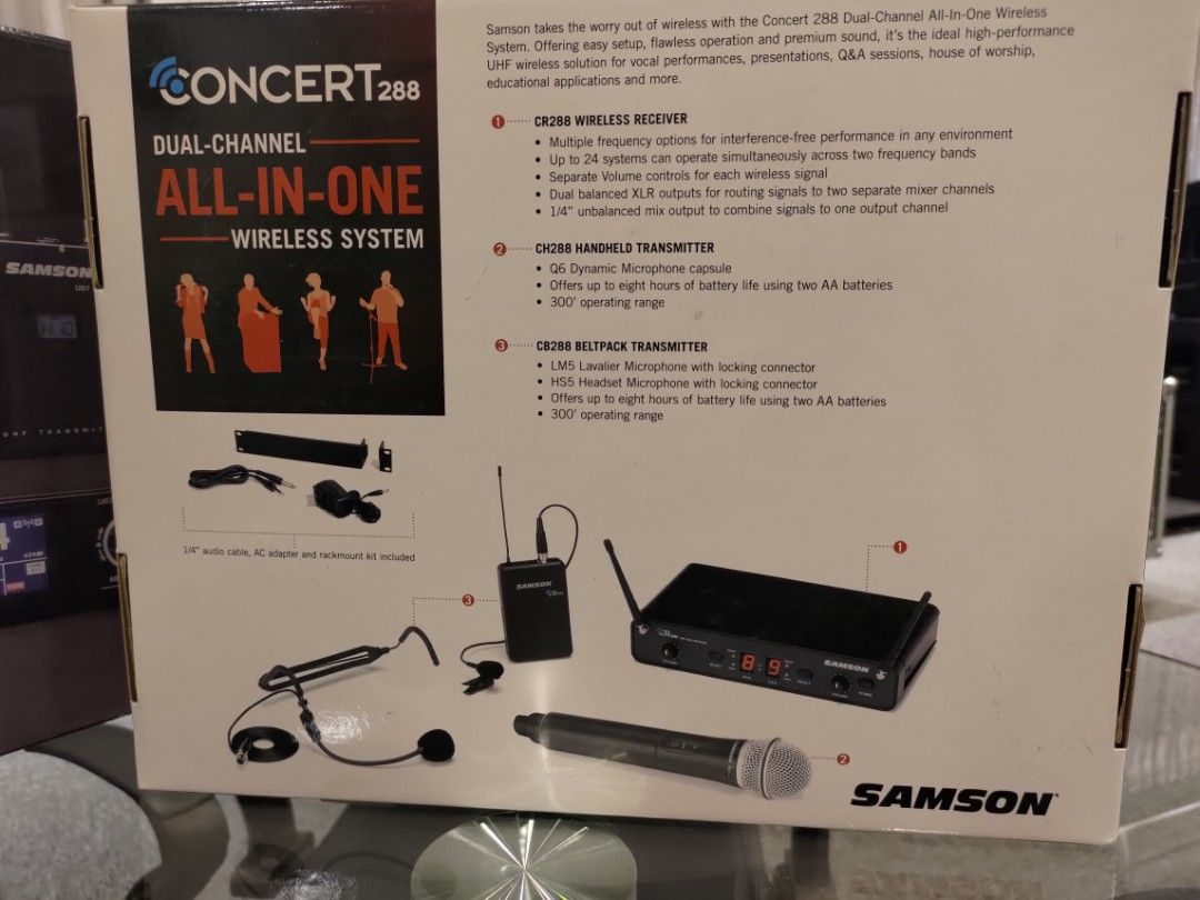 SAMSON CONCERT 288 (ALL IN ONE Wireless System), Audio, Microphones on ...