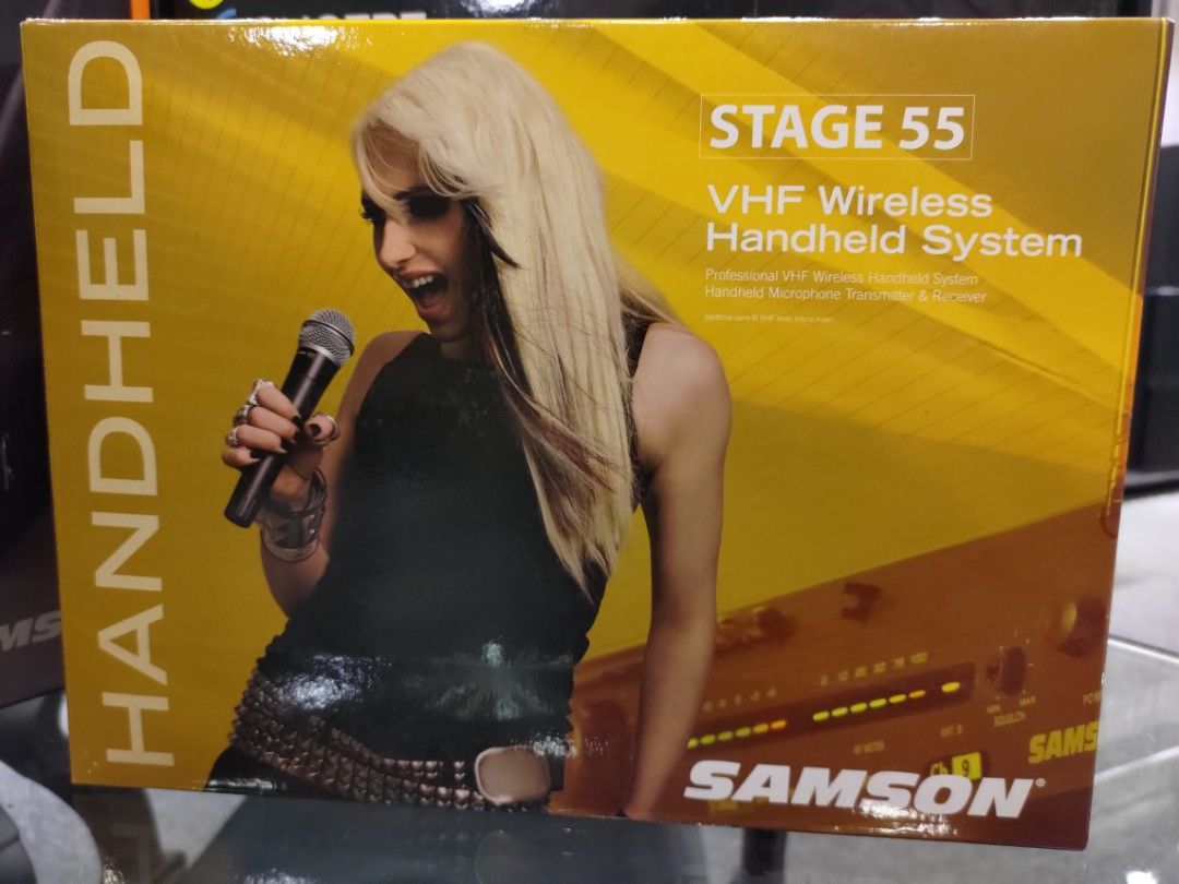 SAMSON STAGE55 VHF Wireless Handheld System, Audio, Microphones on ...