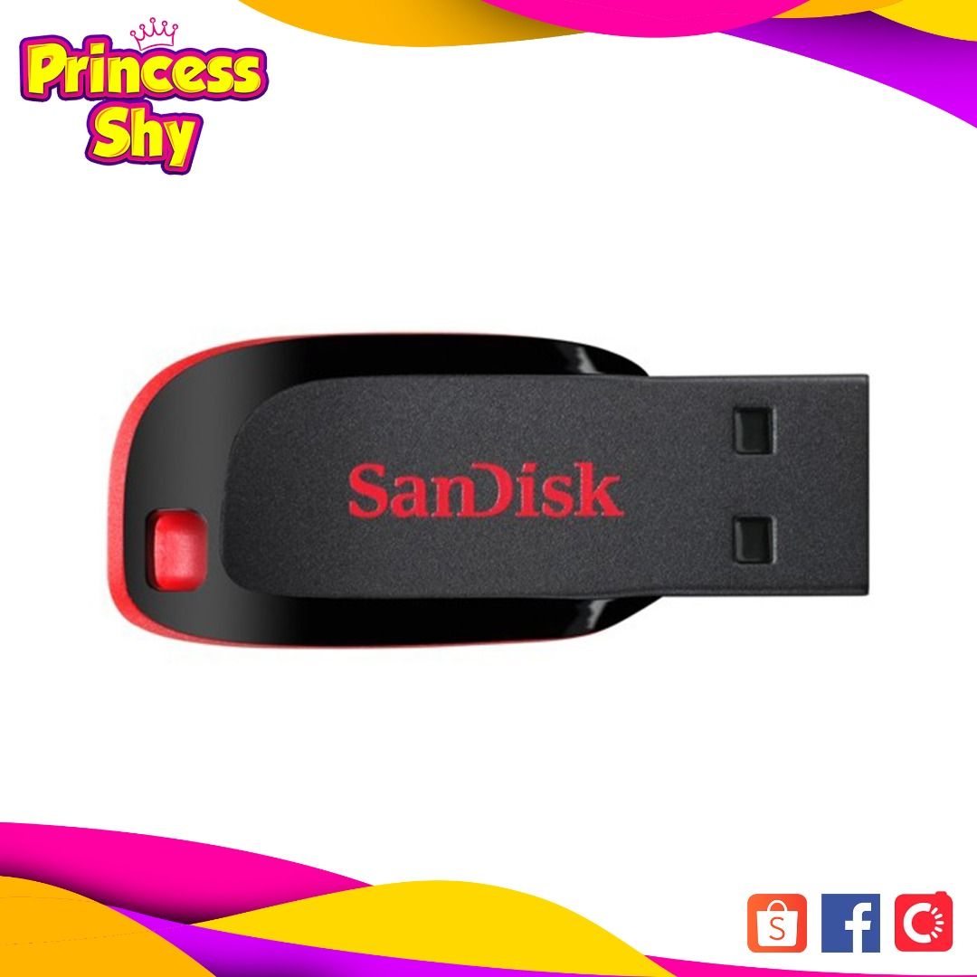 Sandisk Cruzer Blade SDCZ50 32GB USB Flash Drive Black, Computers & Tech, Parts & Accessories ...