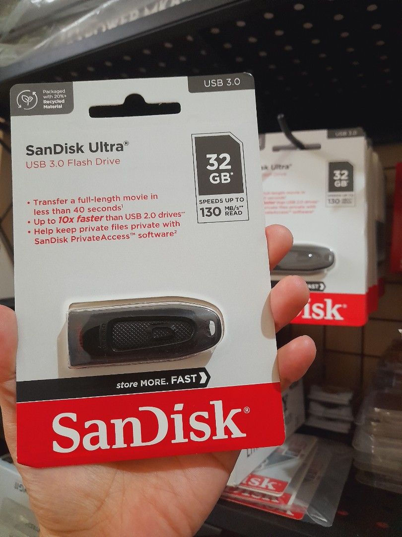 Sandisk Ultra USB Flashdrive original with 6 months warranty, Computers ...