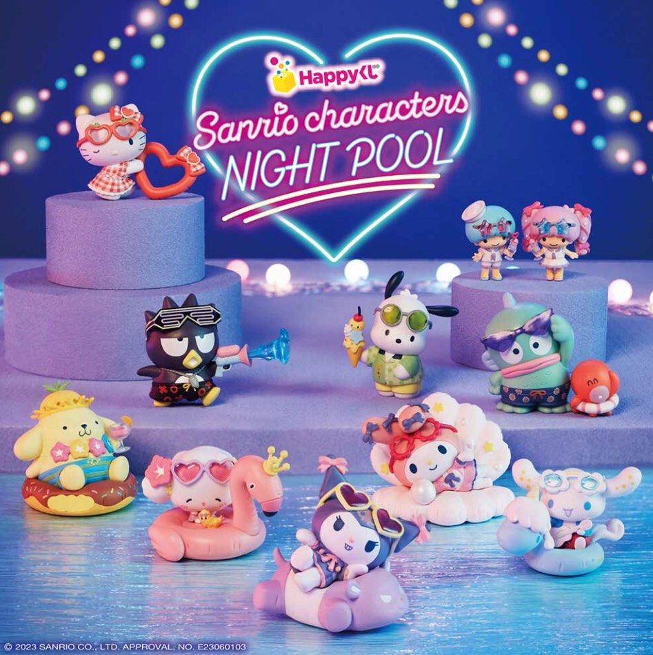 Sanrio Characters Night Pool kuji, Hobbies & Toys, Toys & Games on ...