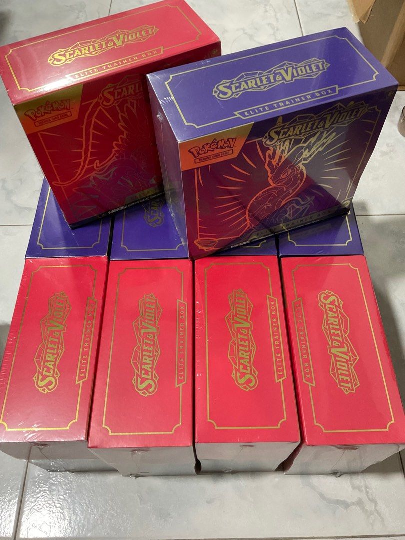 Pokemon Scarlet & Violet ETB, Hobbies & Toys, Toys & Games on Carousell
