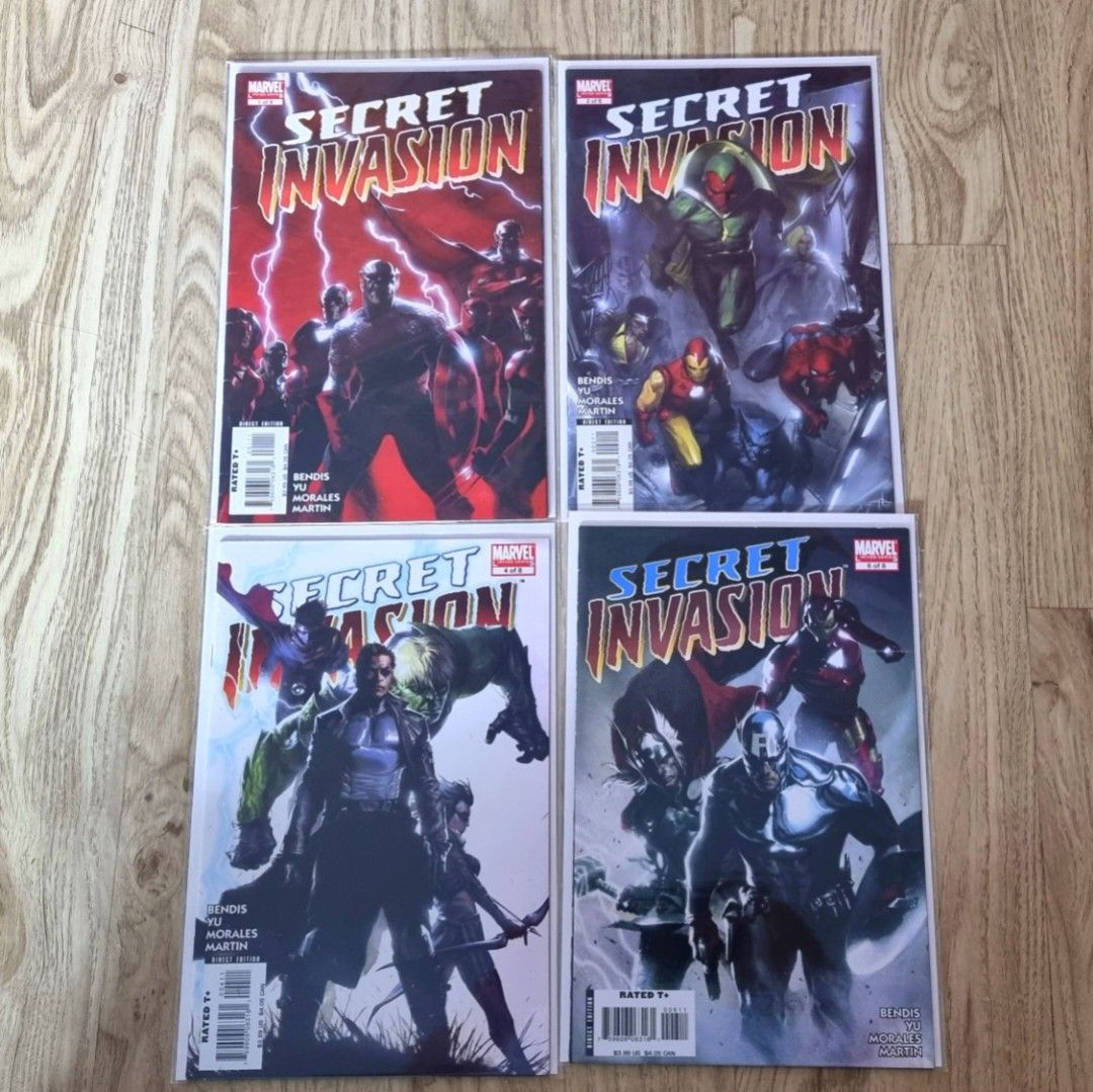 Secret invasion #1,2,4,6 with What if? Secret invasion comic, Hobbies ...