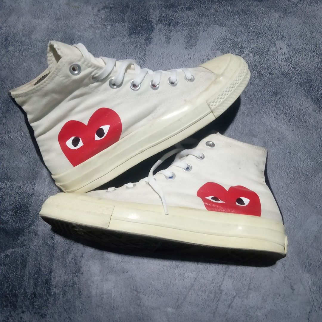sepatu all star Converse x cdg boots putih bekas second branded ...