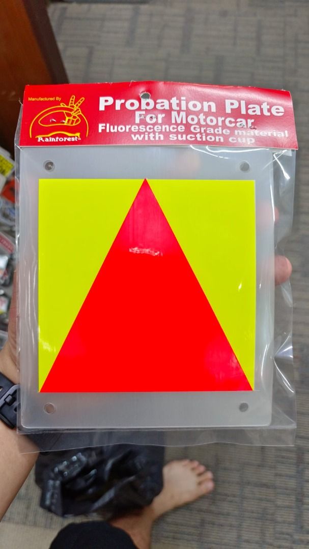 [SG SHOP SELLER] Latest Design Suction Probation Car Plate (P-Plate P ...