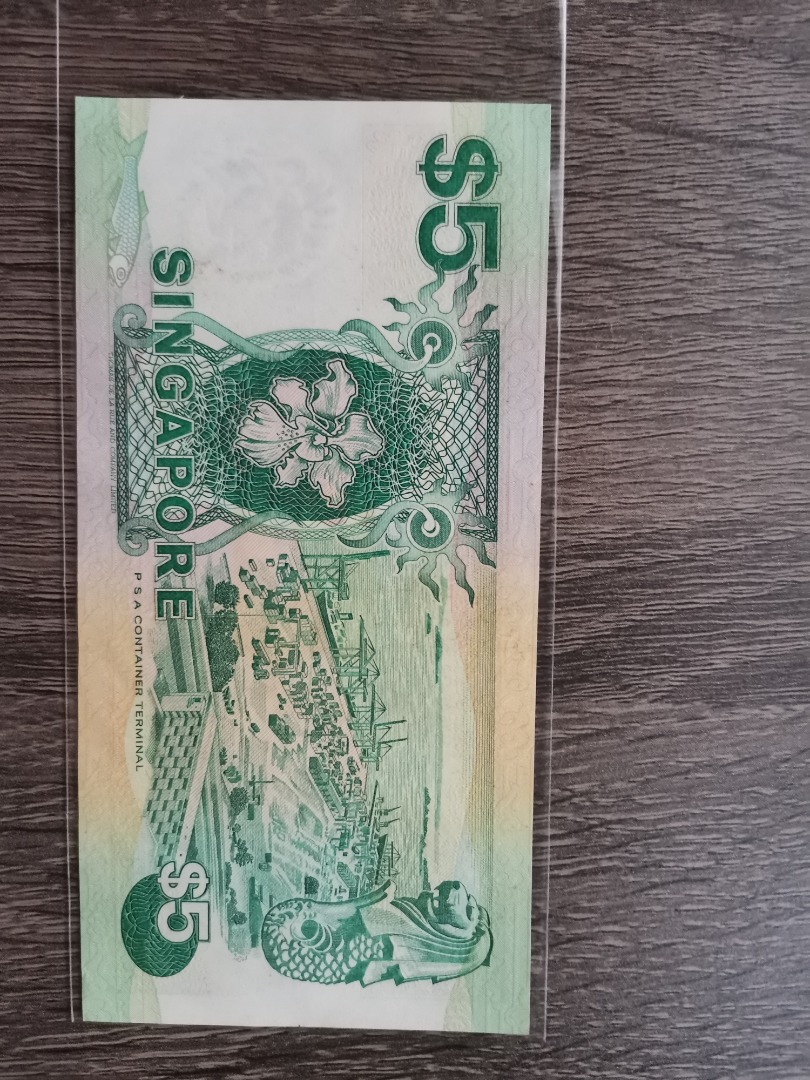 Singapore Bank Note 5, Hobbies & Toys, Collectibles & Memorabilia ...