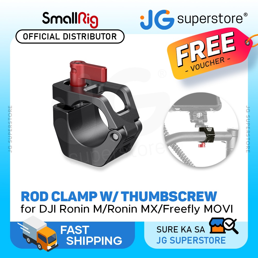 SmallRig 25mm Single Rod Clamp with Quick Release Knob and Anti-Off ...
