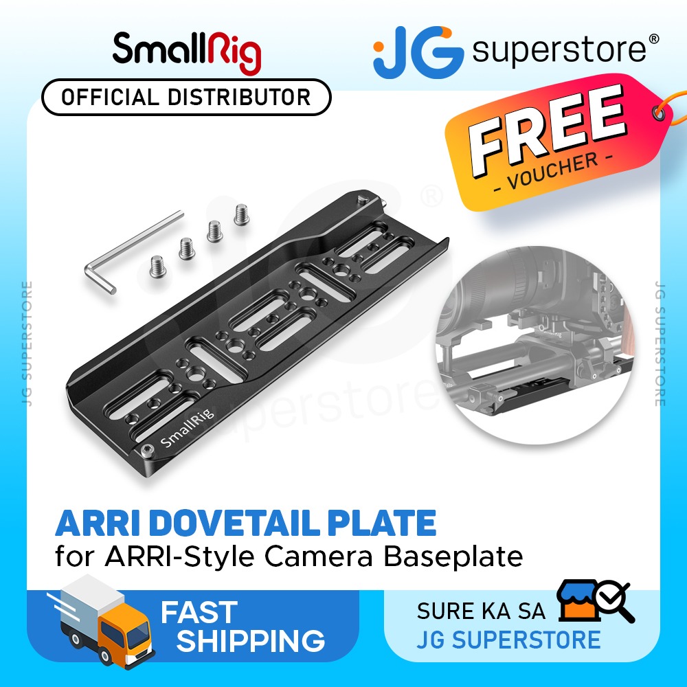 SmallRig 8" Lightweight ARRI Dovetail Plate with Hex Spanner & Screw, 1 ...