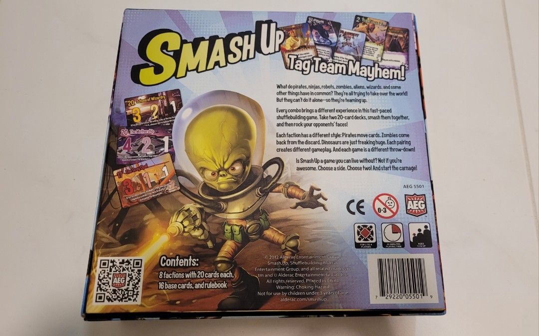 Smash Up (+Expansion) board game, Hobbies & Toys, Toys & Games on Carousell