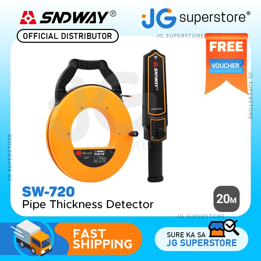 Sndway SW-720 Pipe Scanner Thickness Detector PVC Gauge 1800mAh Width ...