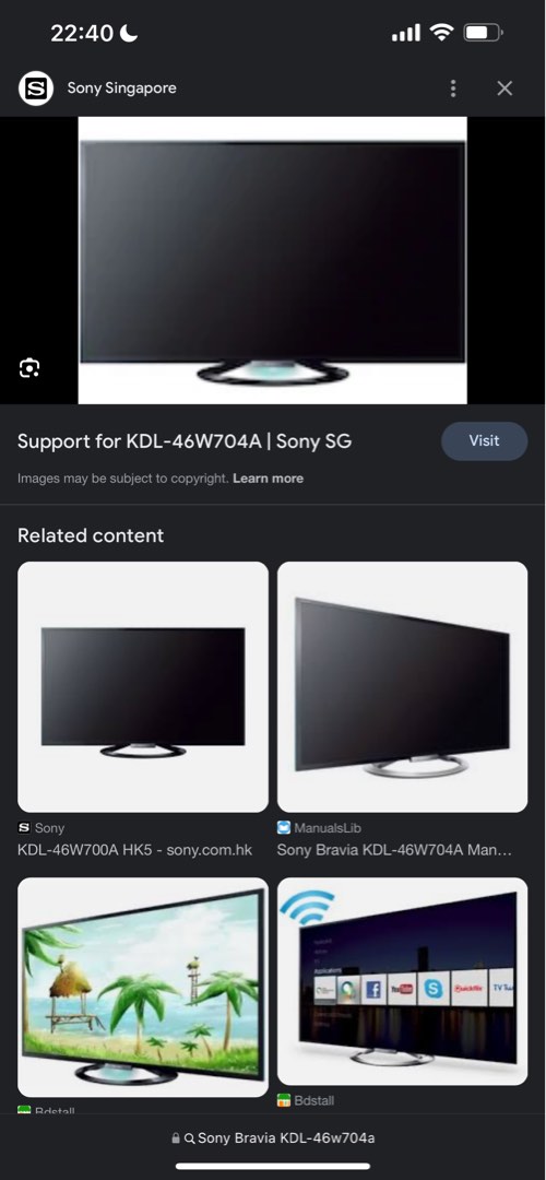 Sony TV, TV & Home Appliances, TV & Entertainment, TV on Carousell
