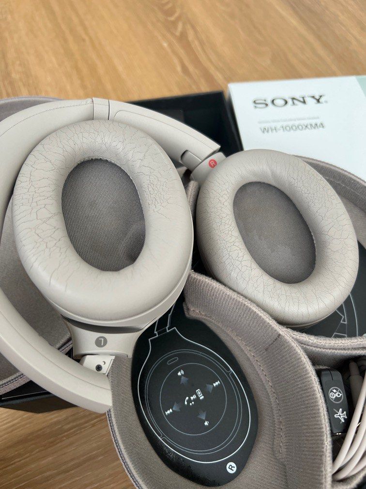 Sony WH-1000XM4 in grey / silver, Audio, Headphones & Headsets on Carousell