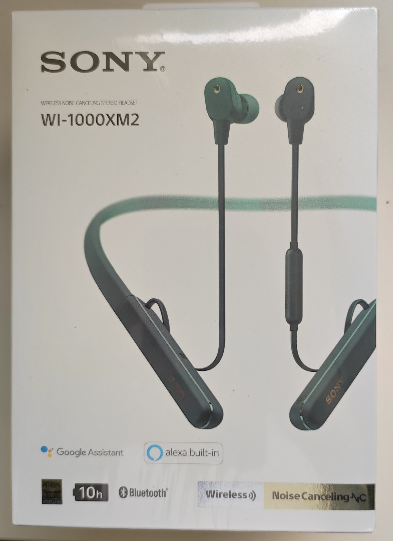 Sony WI-1000XM2 Wireless Noise Cancelling In-ear Headset, Audio ...