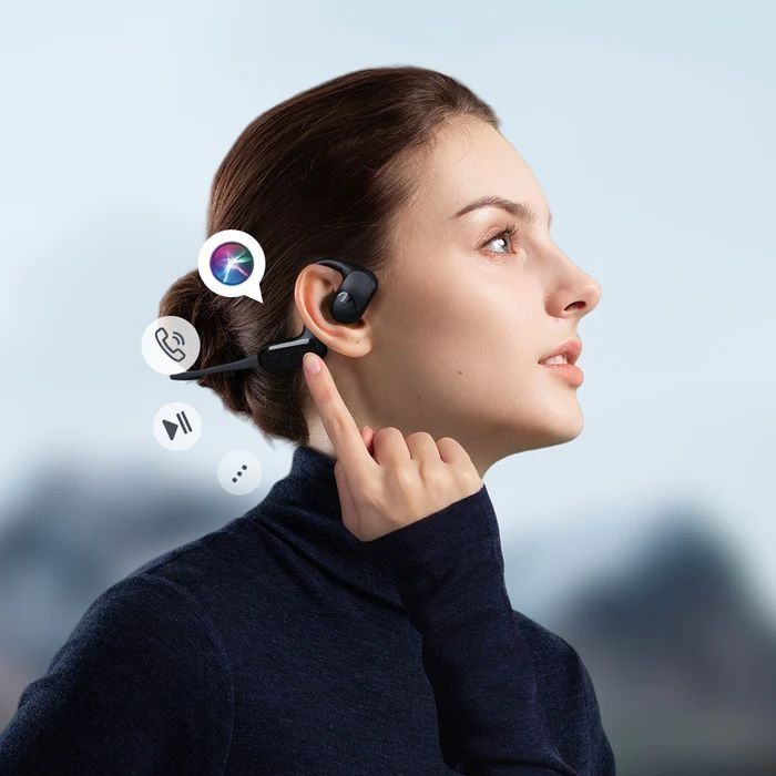 SoundPEATS RunFree Lite Open-Ear Air Conduction Sport Headphones, Audio ...