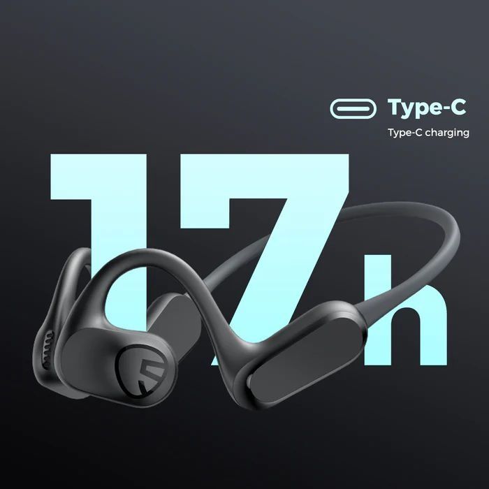 SoundPEATS RunFree Lite Open-Ear Air Conduction Sport Headphones, Audio ...