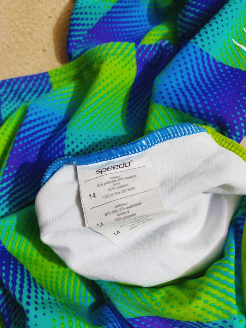 SPEEDO COLORFUL ONE PIECE TRAINING SWIMSUIT, Women's Fashion, Swimwear ...