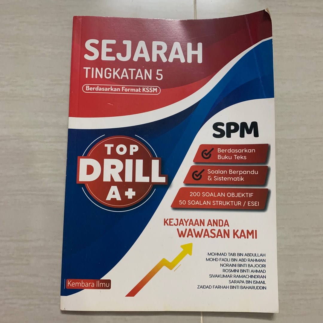 SPM SEJARAH TOP DRILL A+, Hobbies & Toys, Books & Magazines, Textbooks on Carousell