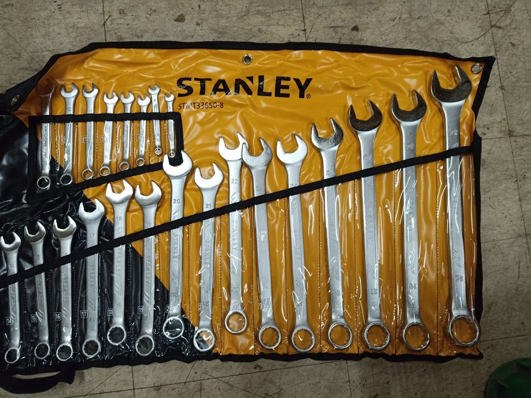 STANLEY COMBINATION WRENCH SET 23 PCS METRIC 6-32 MM, Commercial & Industrial, Construction ...