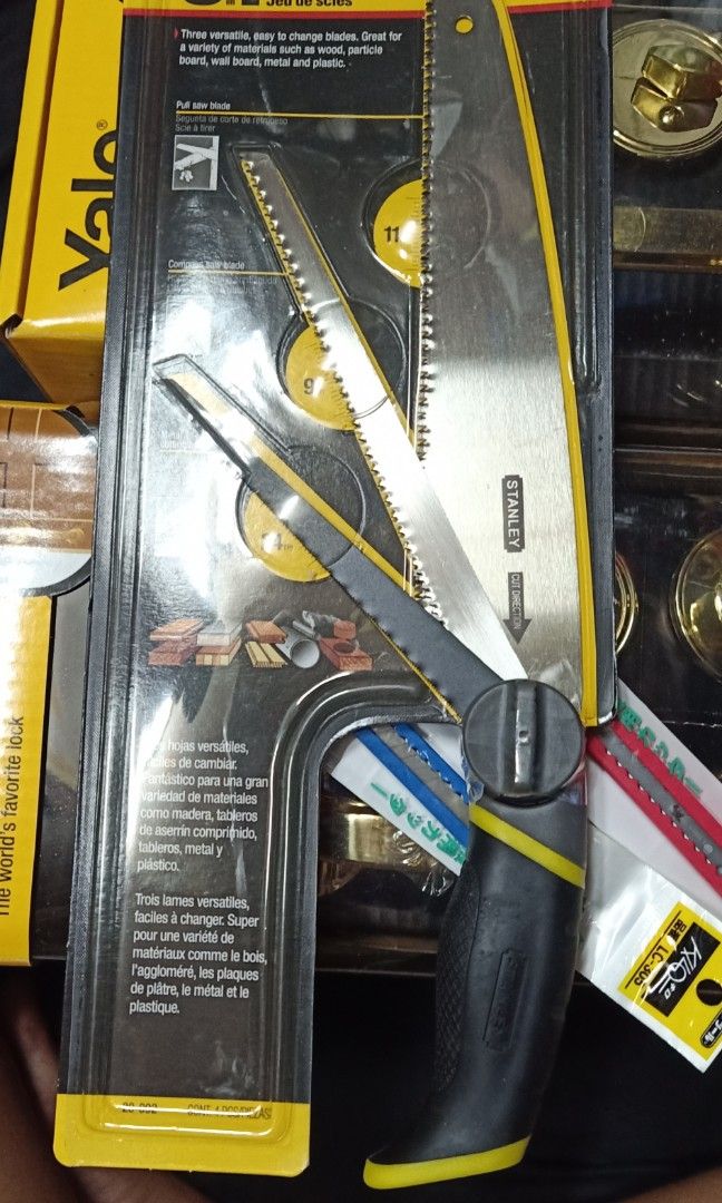 STANLEY SAW SET WITH METAL CUTTING SAW 24T PULLSAW 11T COMPASS SAW 9T ...