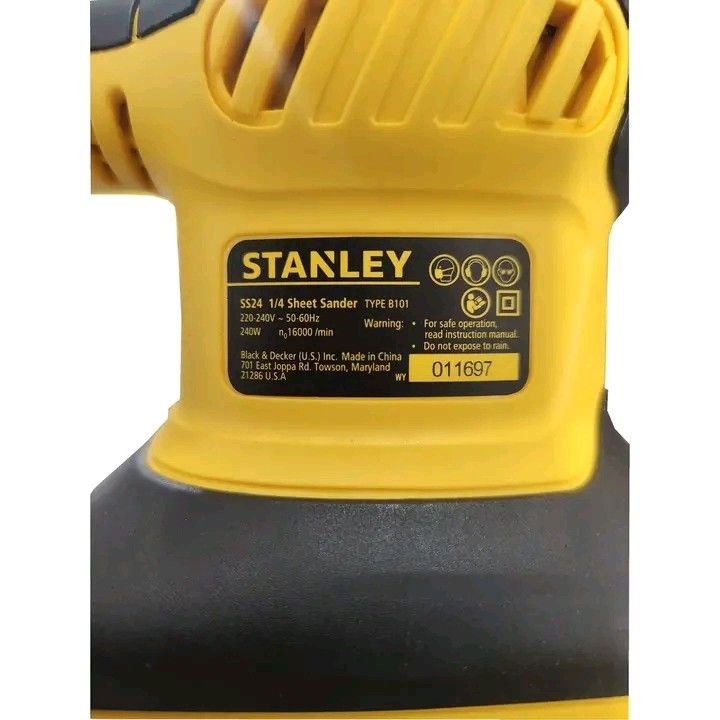 Stanley sheet sander 240w, Commercial & Industrial, Construction Tools ...