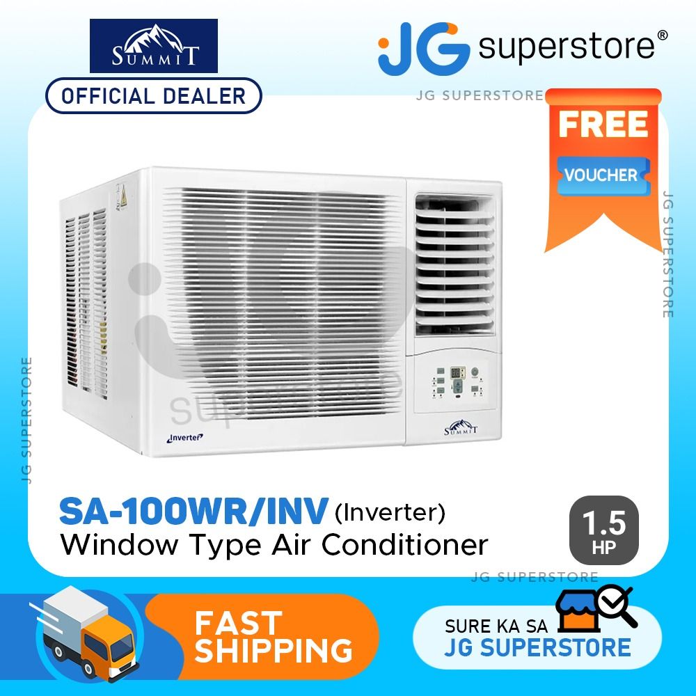 Summit 1.0hp / 1.5hp Window Type Inverter Airconditioner with Remote ...