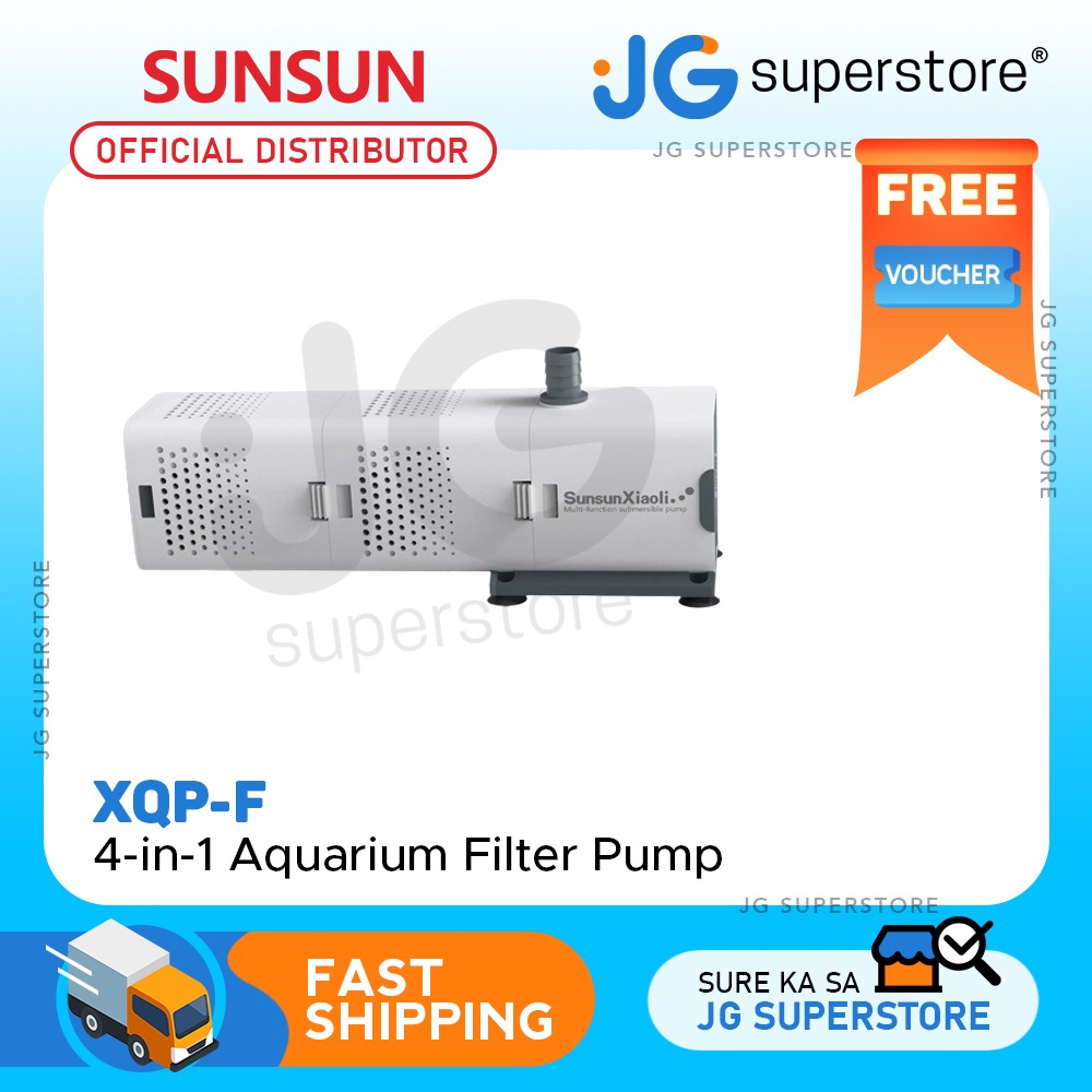 SUNSUN XQP Series 240V 60Hz 4-in-1 Multifunctional Aquarium Internal Filter Submersible Water ...
